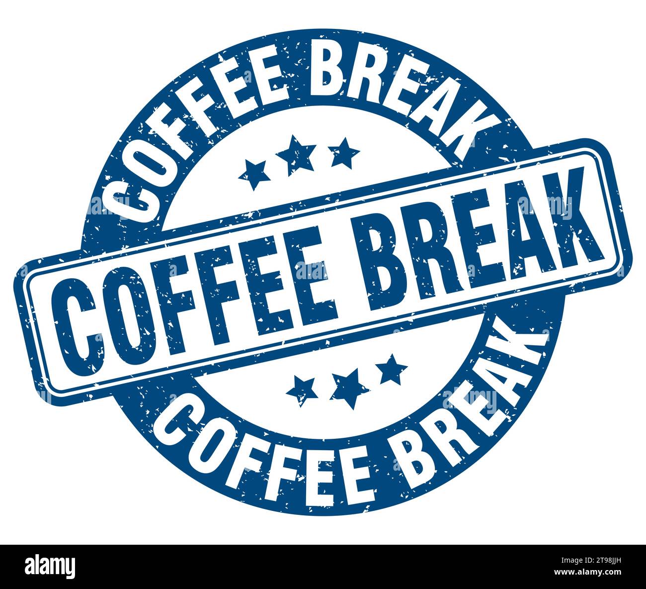 coffee break stamp. coffee break sign. round grunge label Stock Vector ...