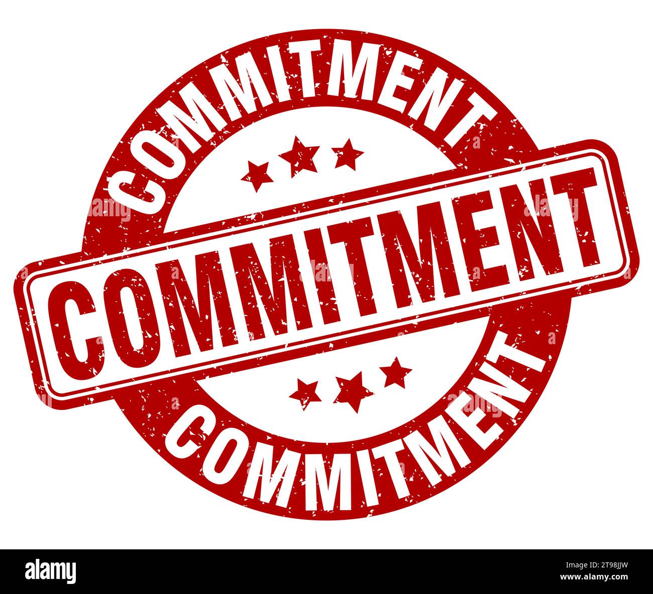 commitment stamp. commitment sign. round grunge label Stock Vector ...
