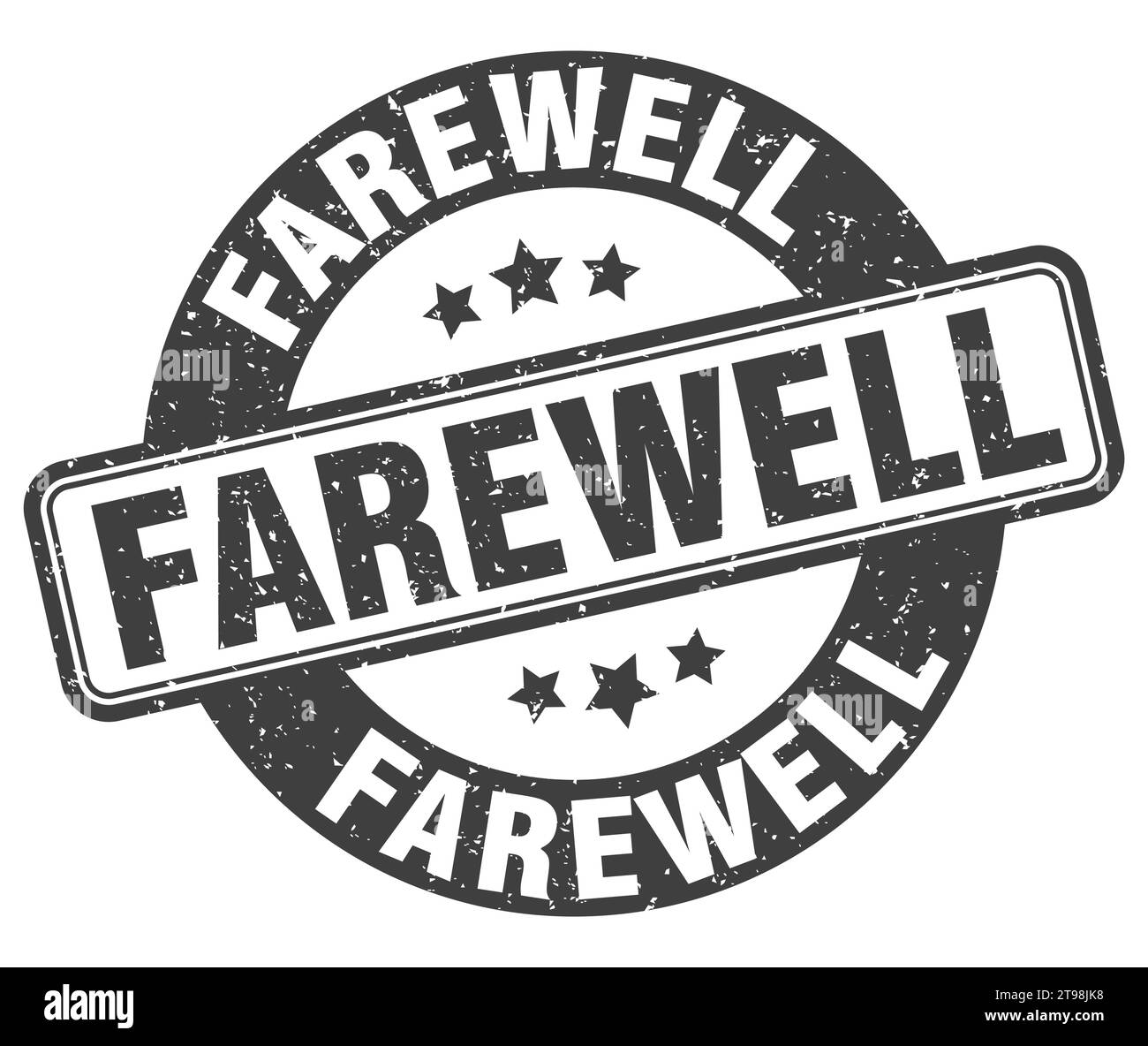 farewell stamp. farewell sign. round grunge label Stock Vector Image ...