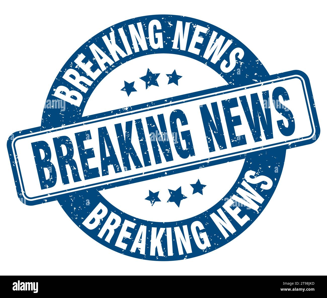 breaking news stamp. breaking news sign. round grunge label Stock ...