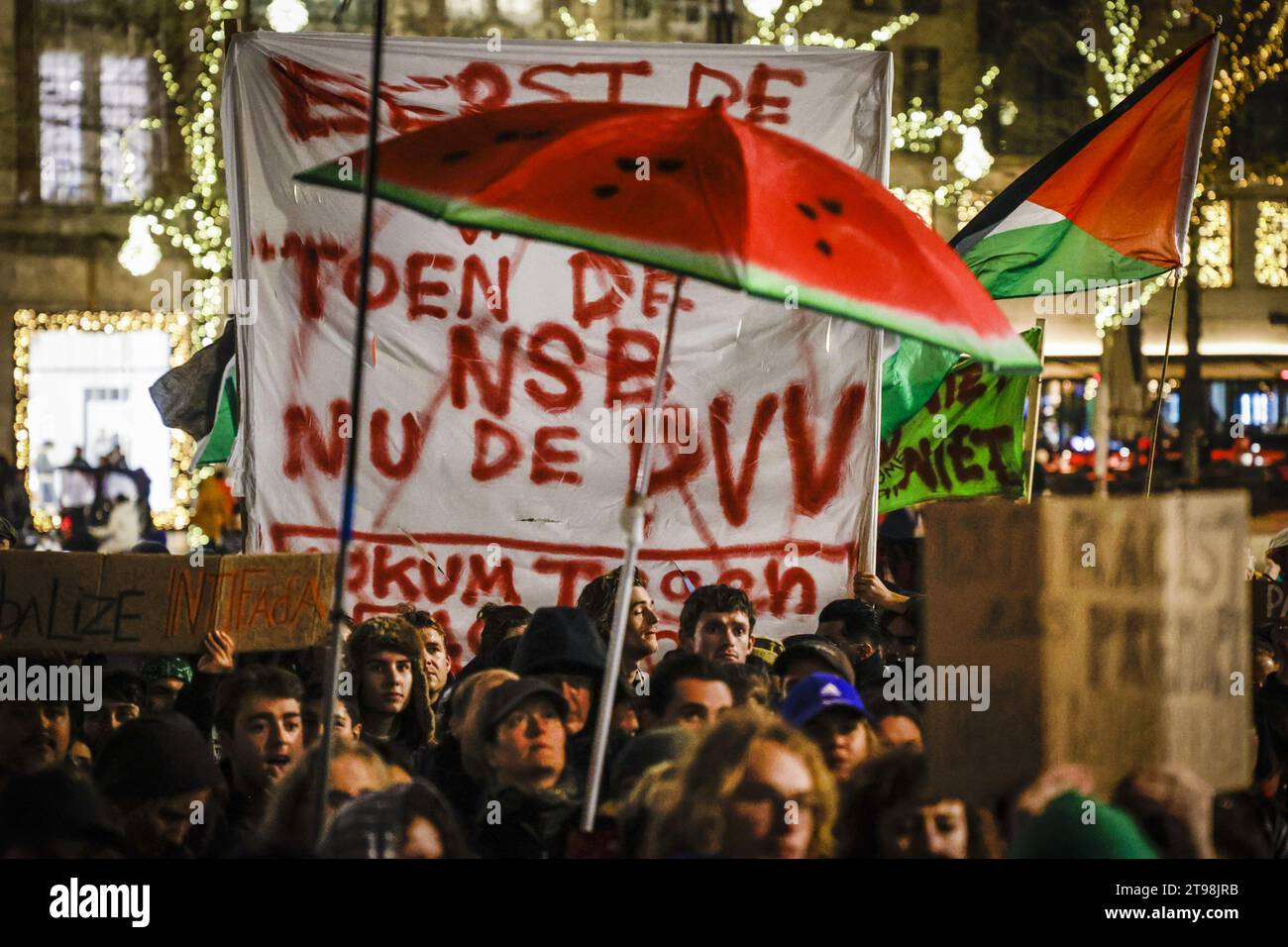 AMSTERDAM - Participants in a solidarity action against exclusion and ...