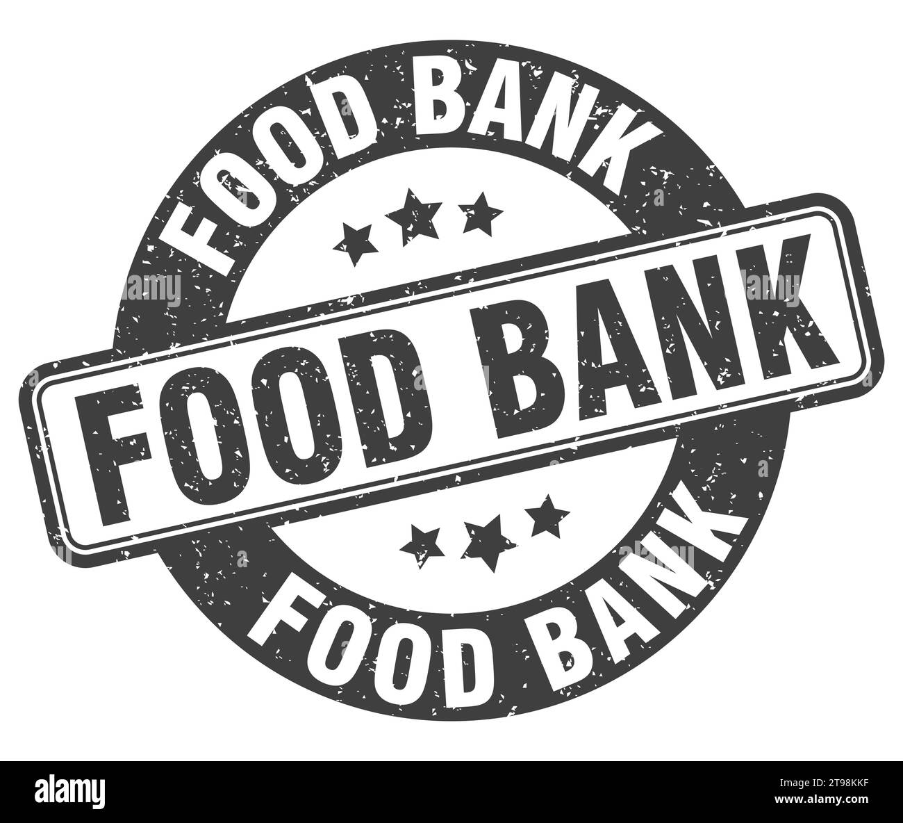 Food bank stamp Black and White Stock Photos & Images - Alamy