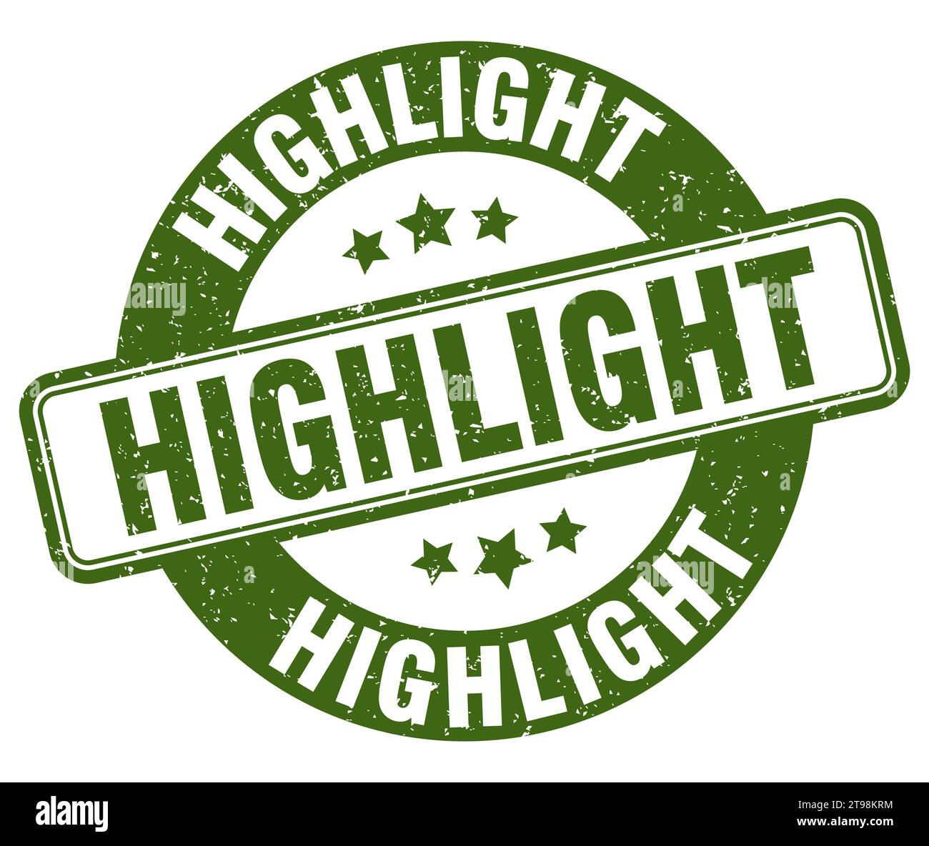 highlight stamp. highlight sign. round grunge label Stock Vector Image ...
