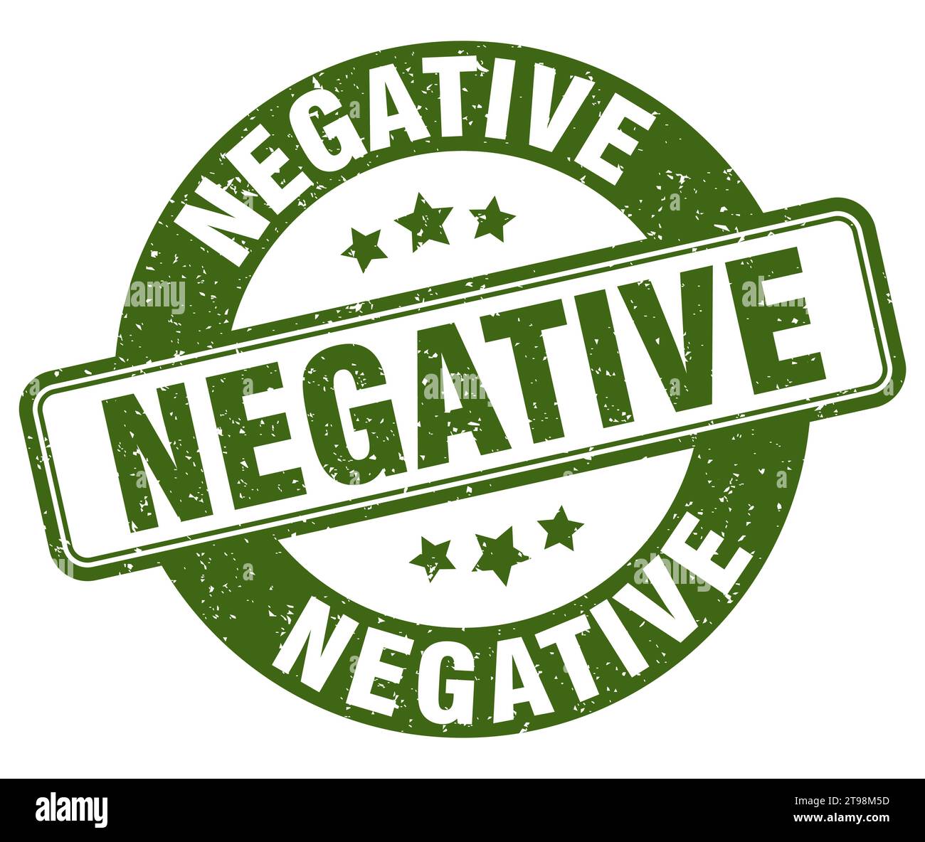 negative stamp. negative sign. round grunge label Stock Vector Image ...