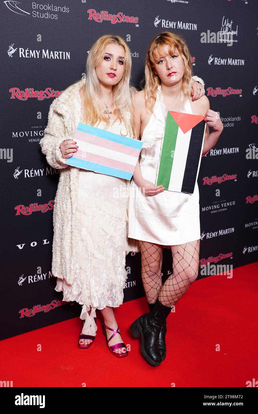 Lambrini Girls attending the inaugural Rolling Stone UK Awards at the ...