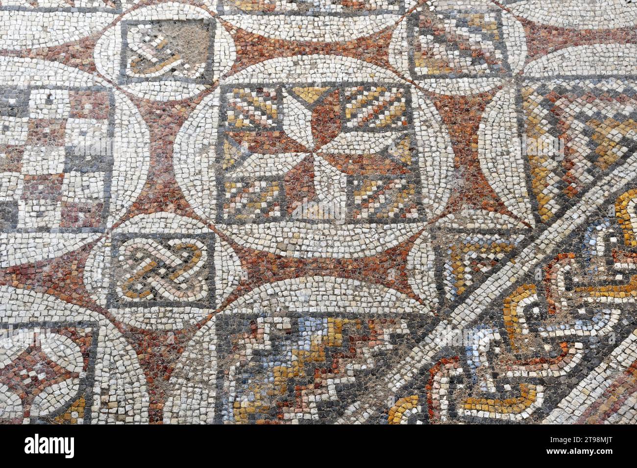 Ancient mosaic in Caesarea, Israel Stock Photo - Alamy