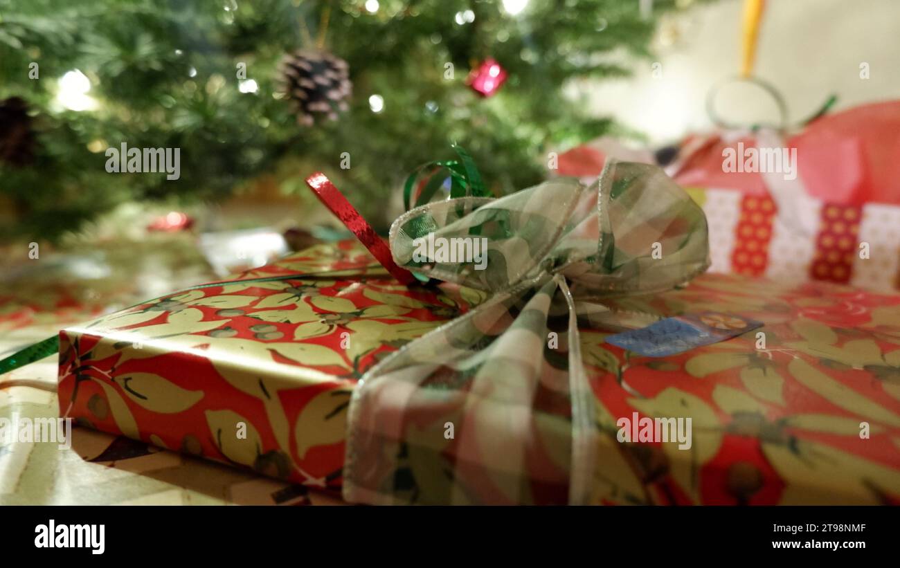 Christmas tree decorated next hi-res stock photography and images - Alamy
