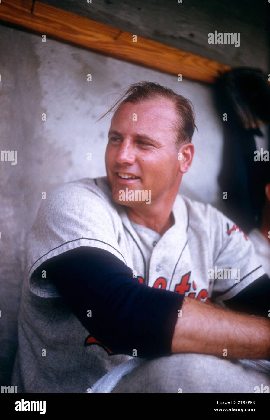 FL - MARCH, 1957: Gus Zernial #30 of the Kansas City Athletics sits in ...