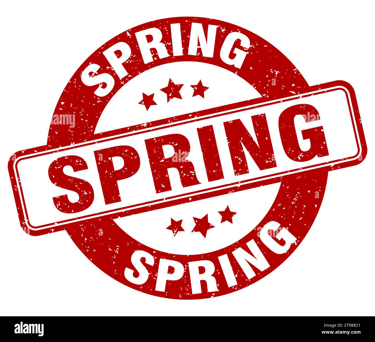 spring stamp. spring sign. round grunge label Stock Vector Image & Art ...