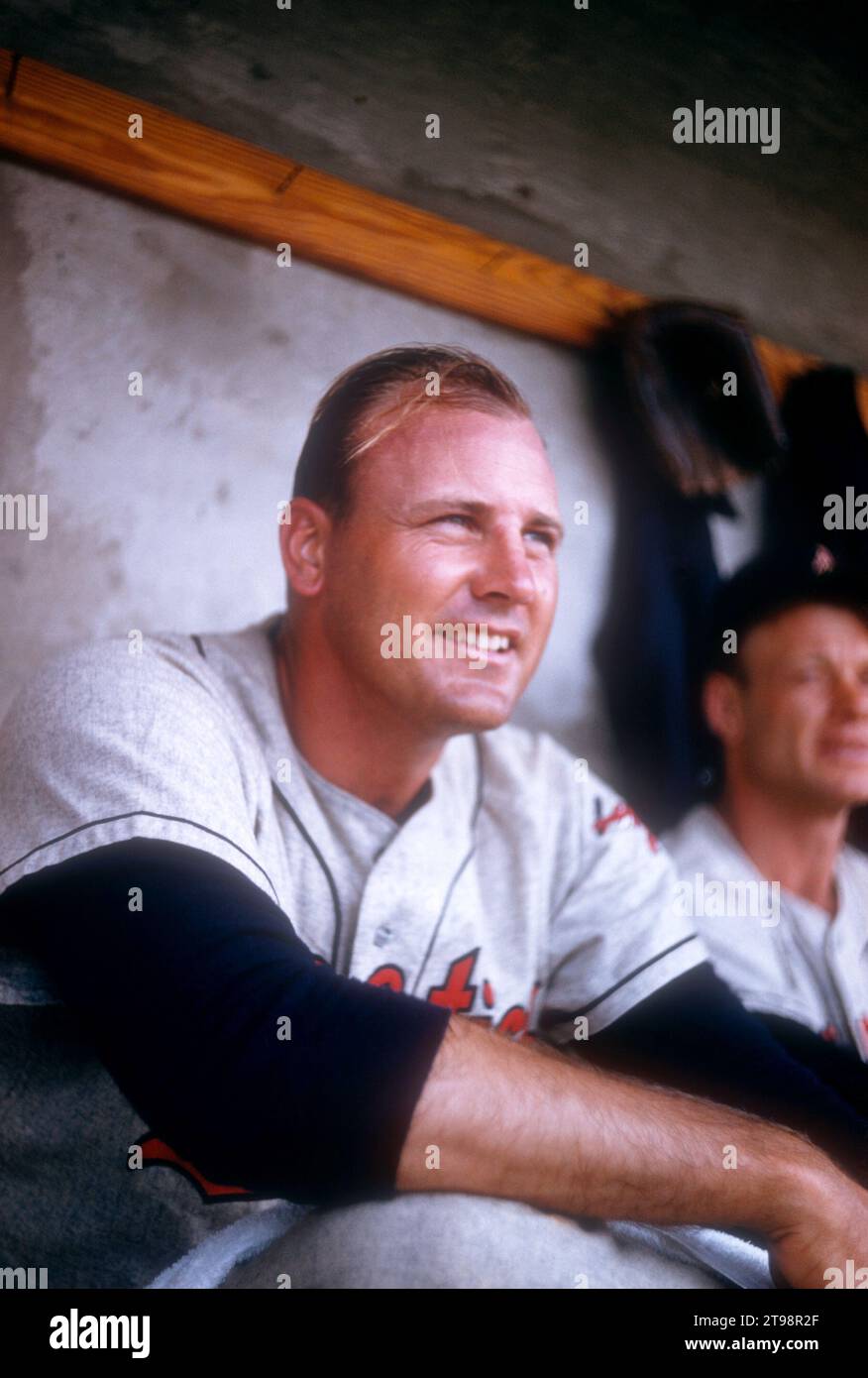 FL - MARCH, 1957: Gus Zernial #30 of the Kansas City Athletics sits in ...