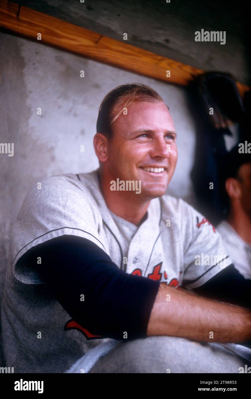 FL - MARCH, 1957: Gus Zernial #30 of the Kansas City Athletics sits in ...
