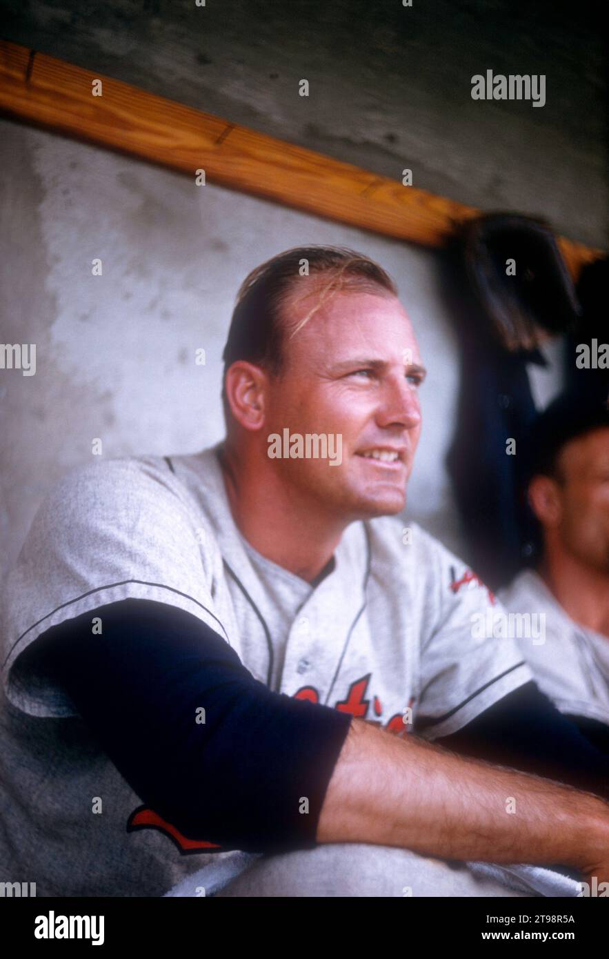 FL - MARCH, 1957: Gus Zernial #30 of the Kansas City Athletics sits in ...