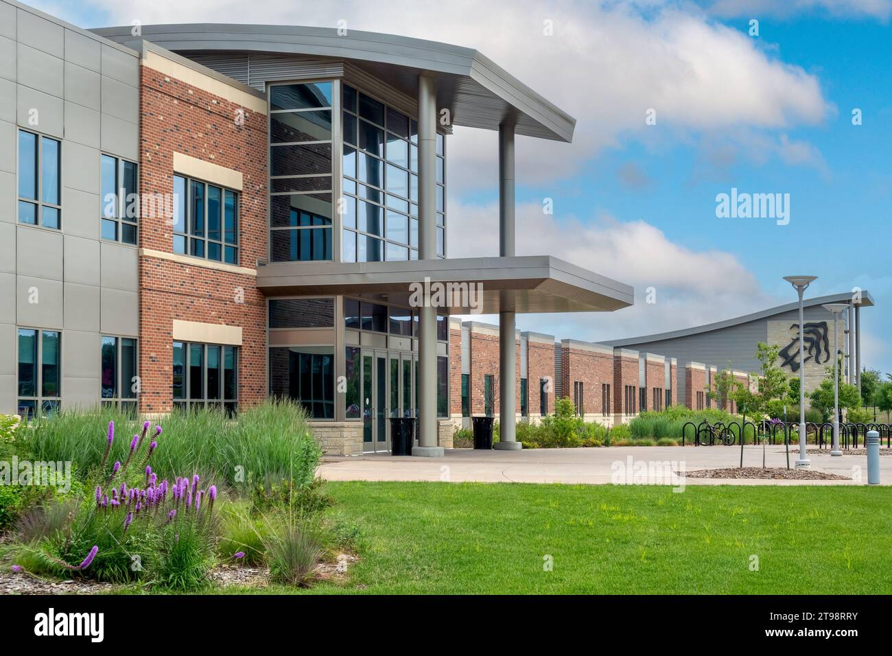 RIVER FALLS, WI, USA - JULY 22, 2023: Falcon Center on the campus of ...