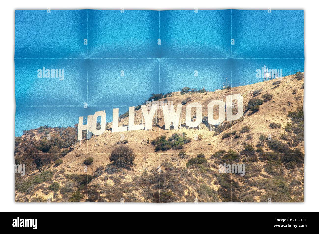 Creative picture of Hollywood sign in Los Angeles - landmark photo ...