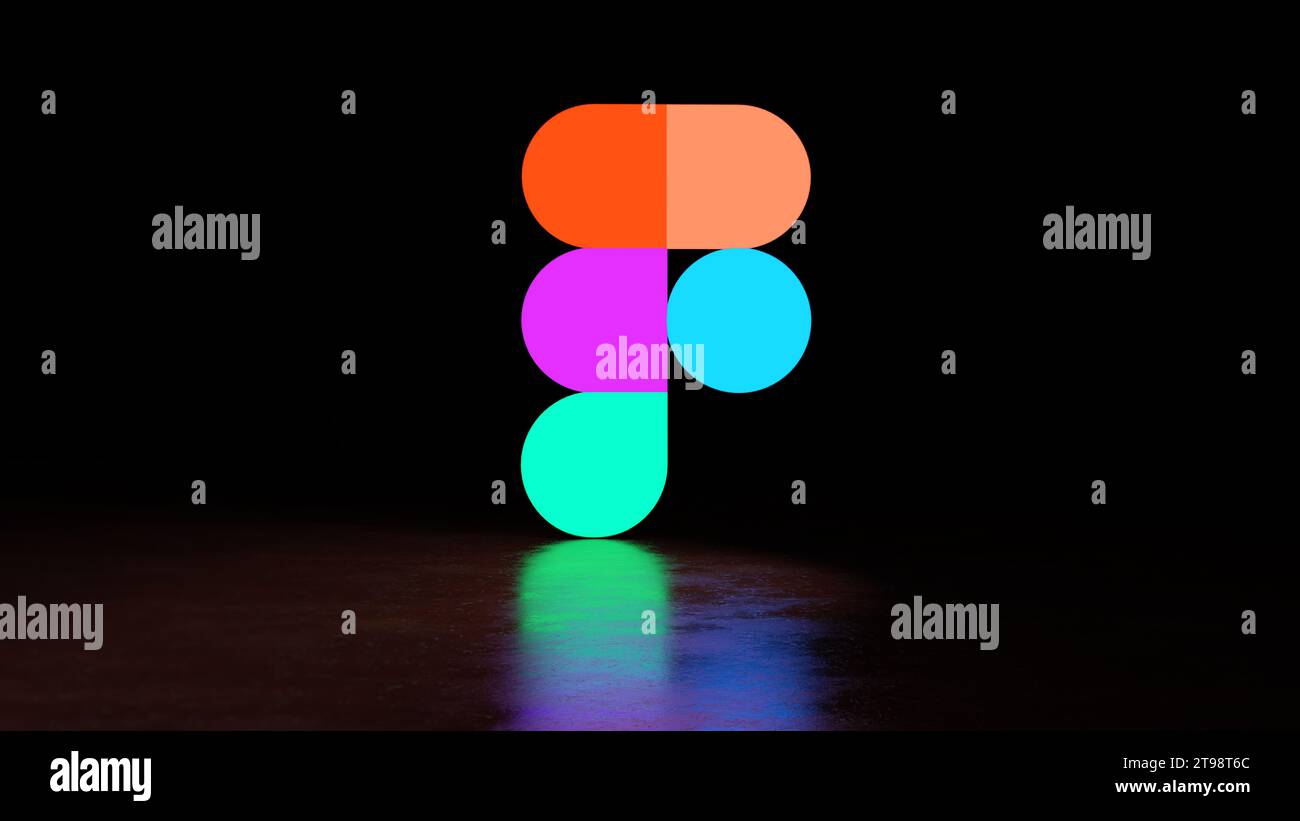 Figma, Social Media Logos Visual Presentation - Background Design Stock ...