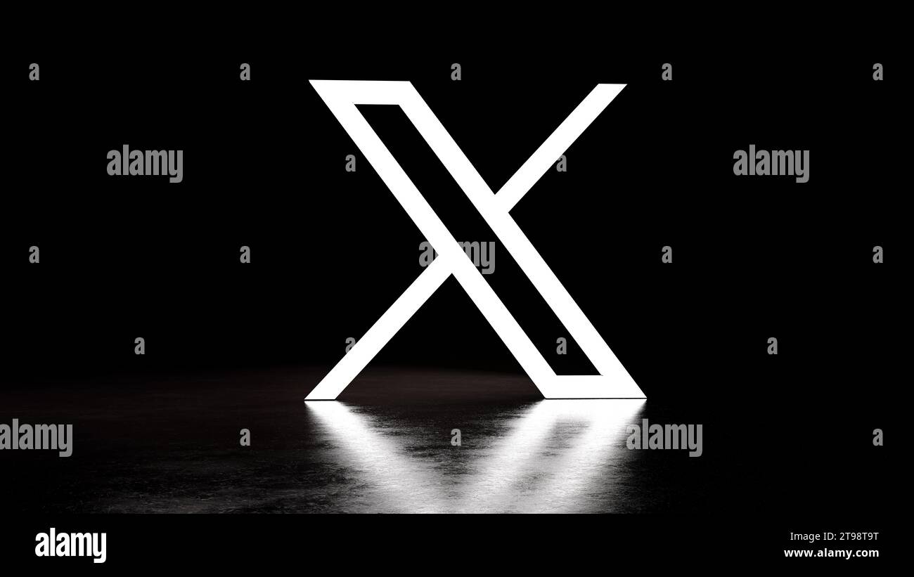 X, Social Media Logos Visual Presentation - Background Design Stock ...