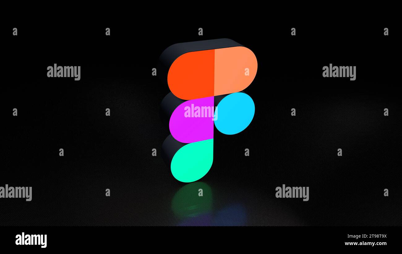 Figma, Social Media Logos Visual Presentation - Background Design Stock ...