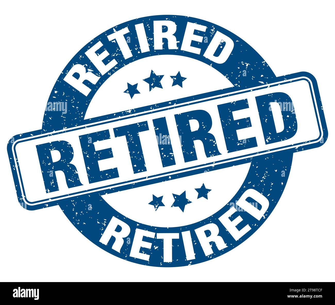 retired stamp. retired sign. round grunge label Stock Vector Image ...