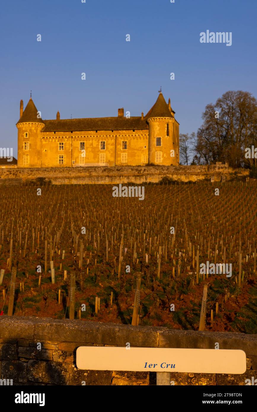 Chateau de Rully castle, Saone-et-Loire departement, Burgundy, France ...