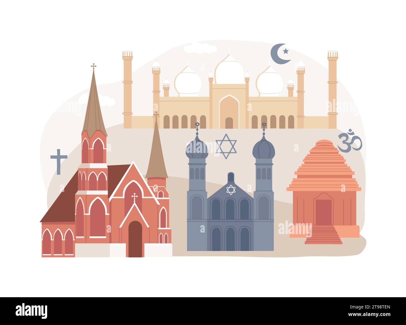 Religious Institution Isolated Concept Vector Illustration Institution Of Belief Religious