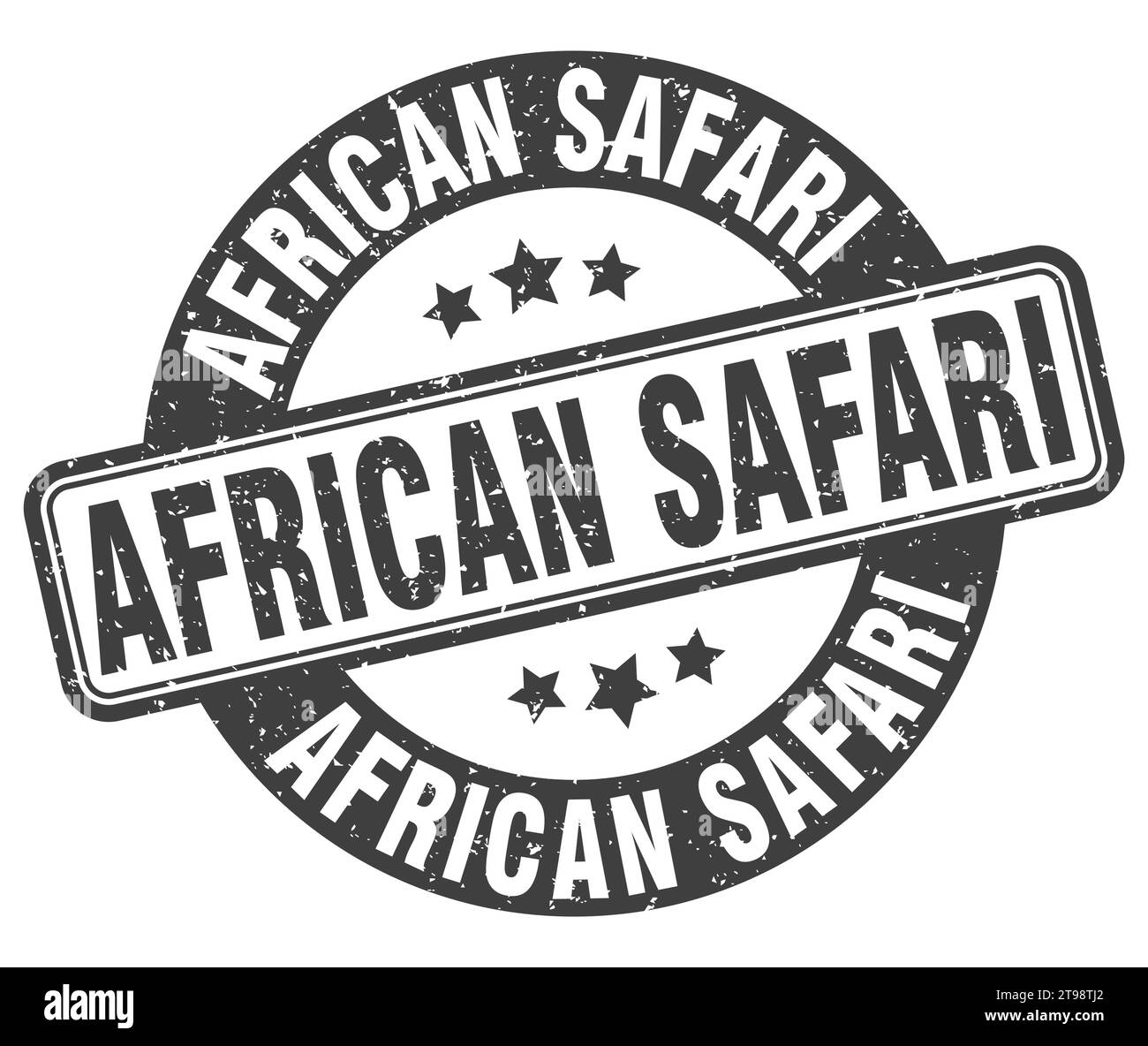 african safari stamp. african safari sign. round grunge label Stock ...