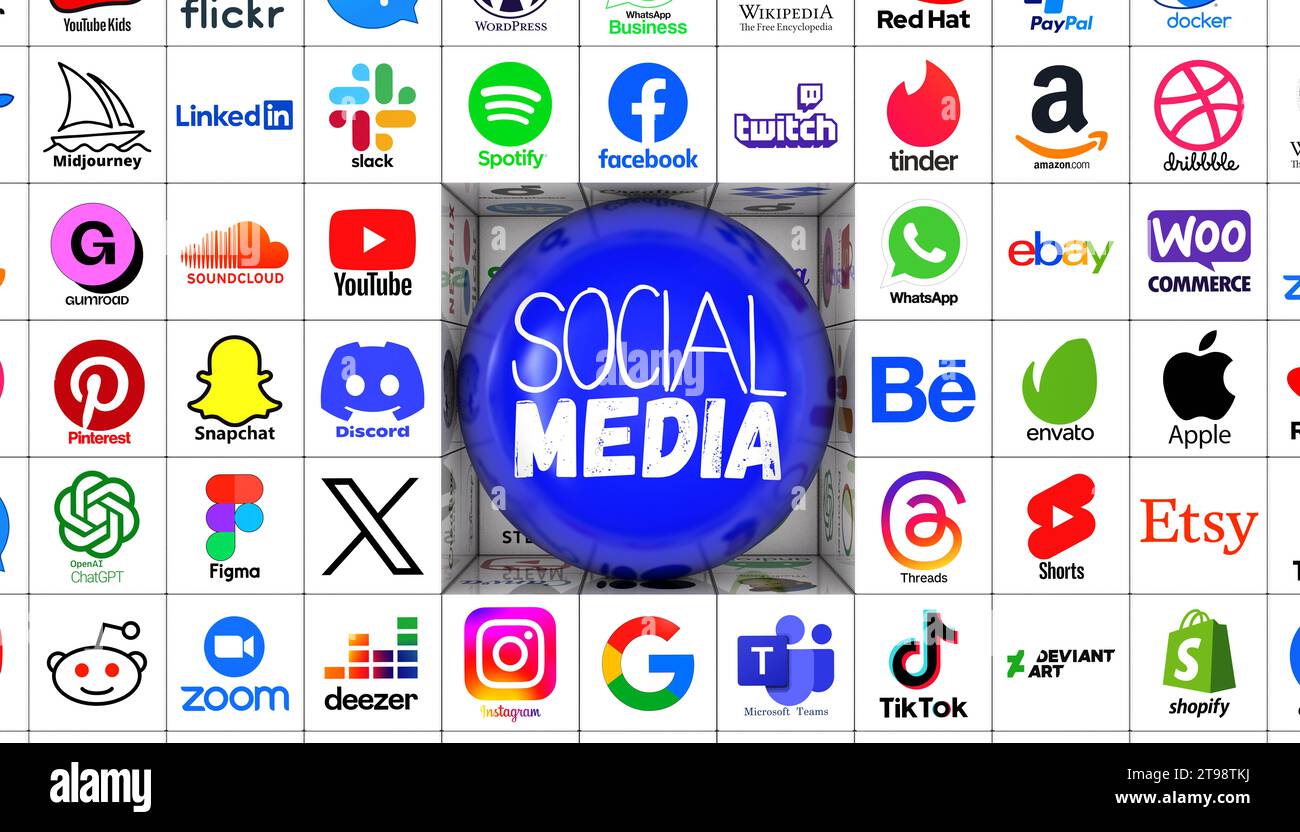 Logos Of Social Media Social Media, Marketing, Social Icons, Social