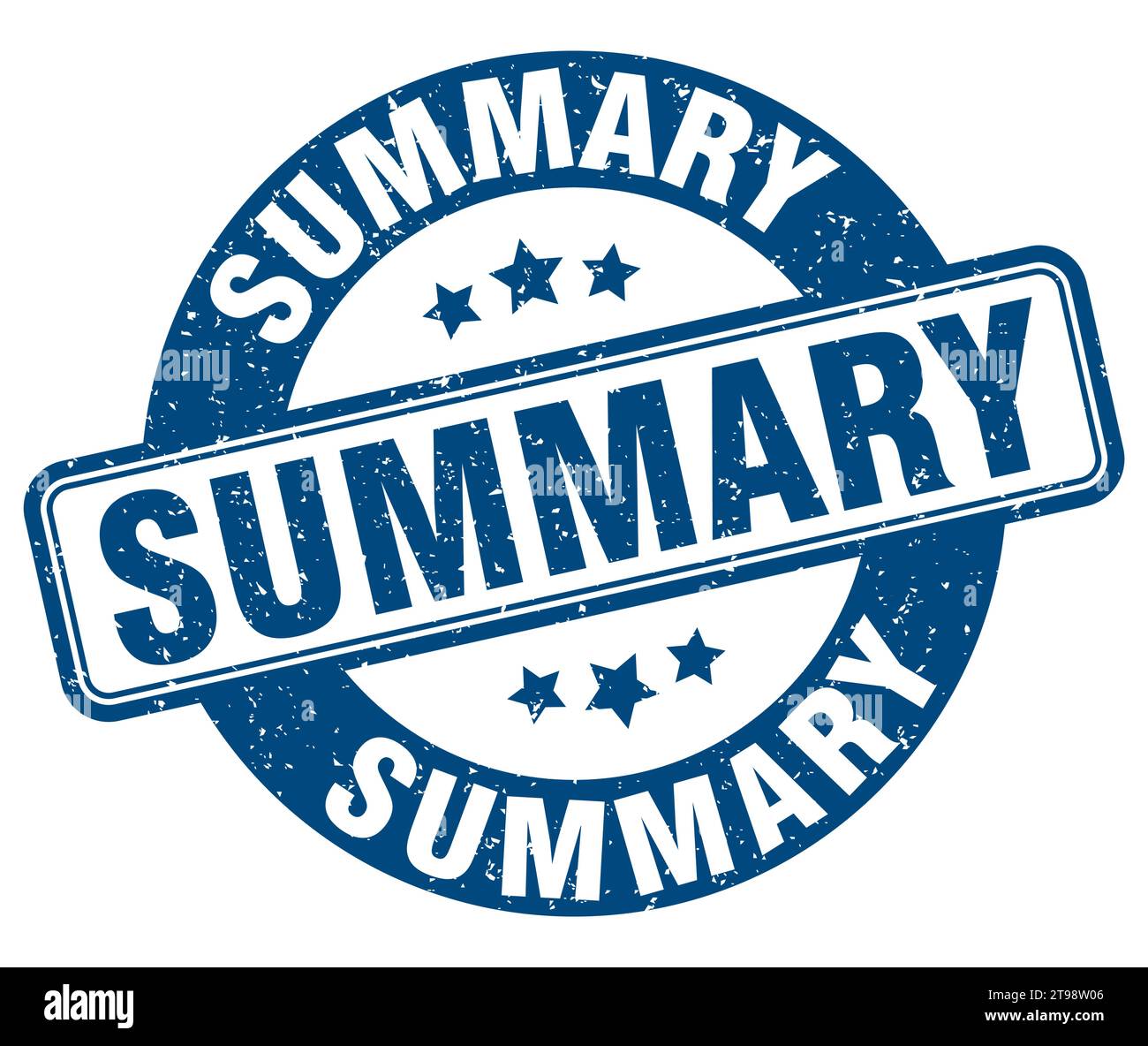 summary stamp. summary sign. round grunge label Stock Vector Image ...