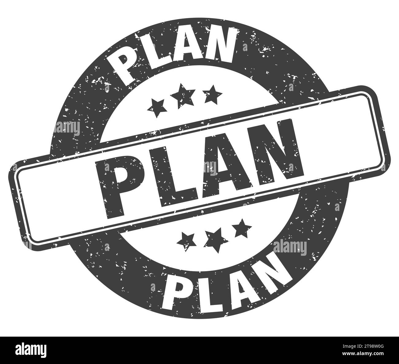 plan stamp. plan sign. round grunge label Stock Vector Image & Art - Alamy