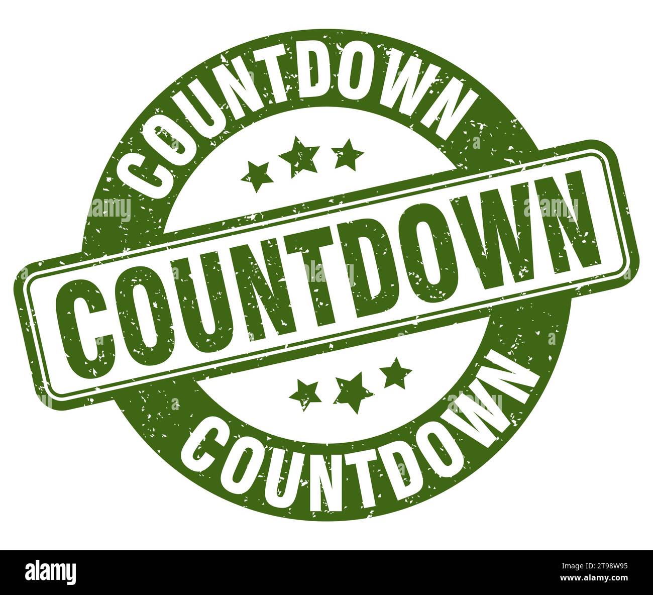 countdown stamp. countdown sign. round grunge label Stock Vector Image ...