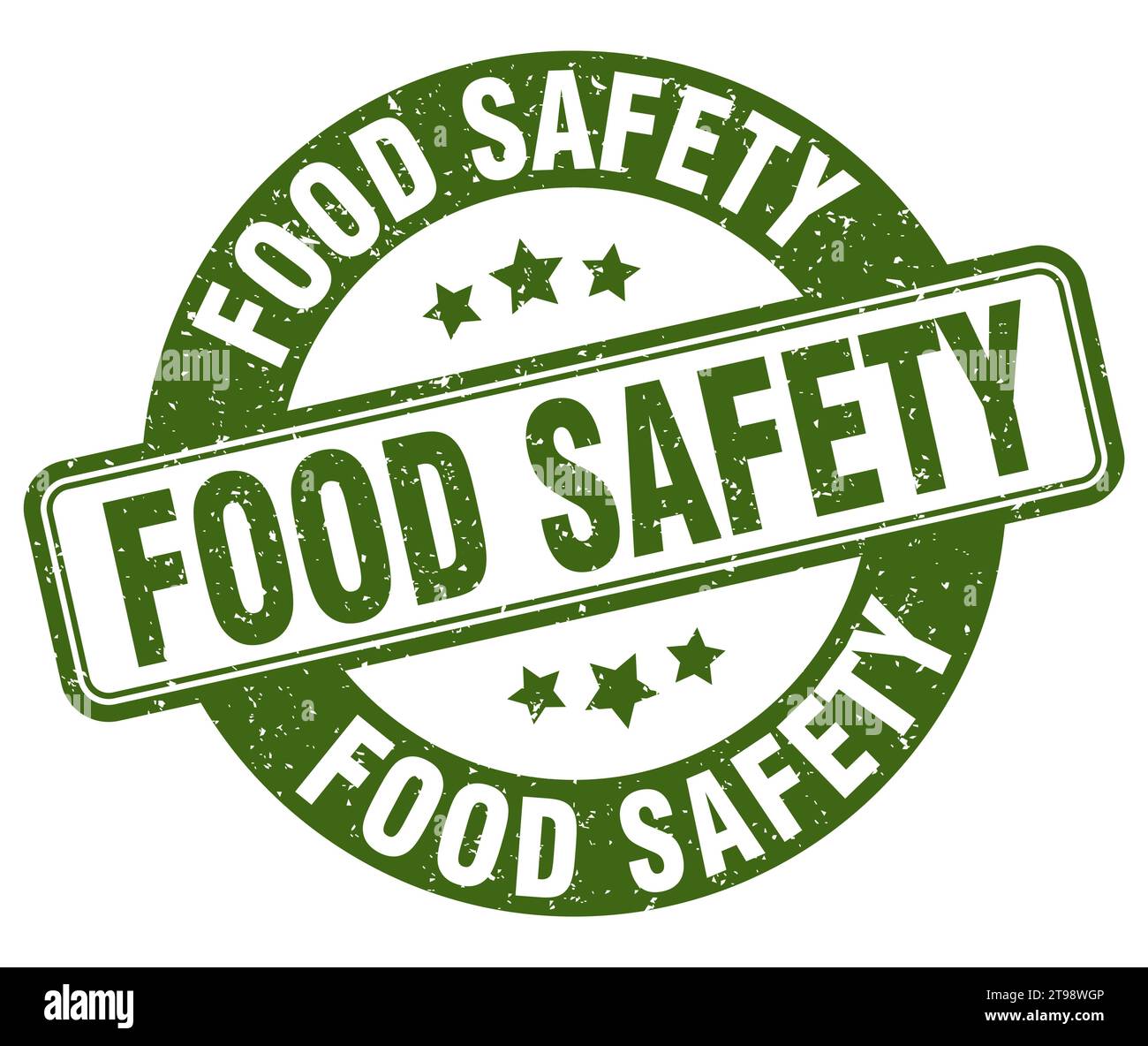 food safety stamp. food safety sign. round grunge label Stock Vector ...
