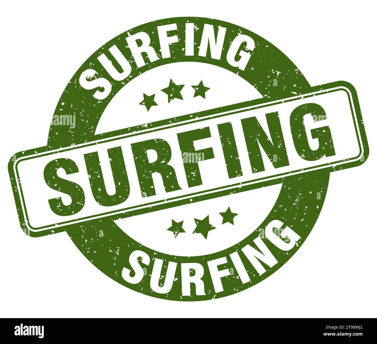 surfing stamp. surfing sign. round grunge label Stock Vector Image ...