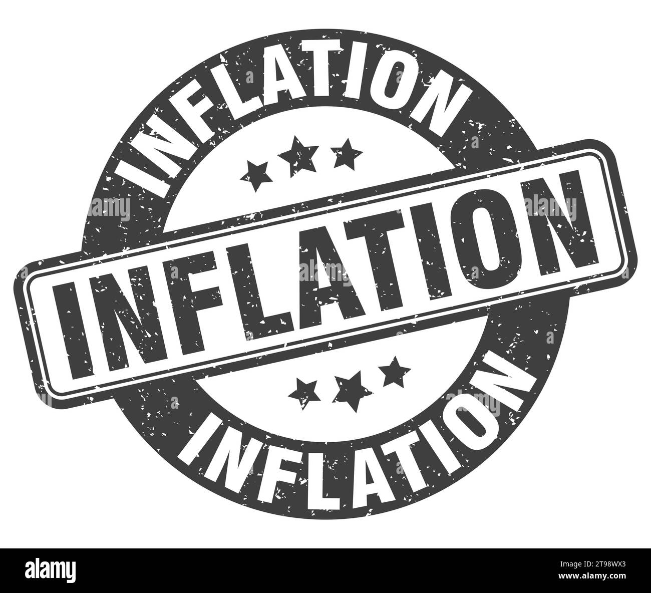 inflation stamp. inflation sign. round grunge label Stock Vector Image ...