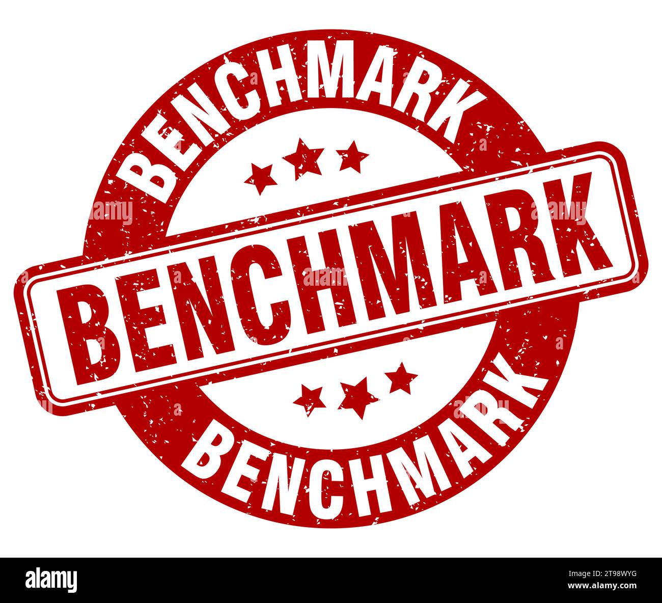 benchmark stamp. benchmark sign. round grunge label Stock Vector Image ...