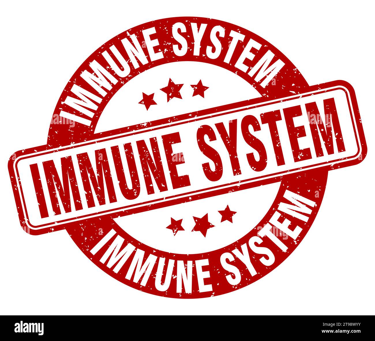 immune system stamp. immune system sign. round grunge label Stock ...