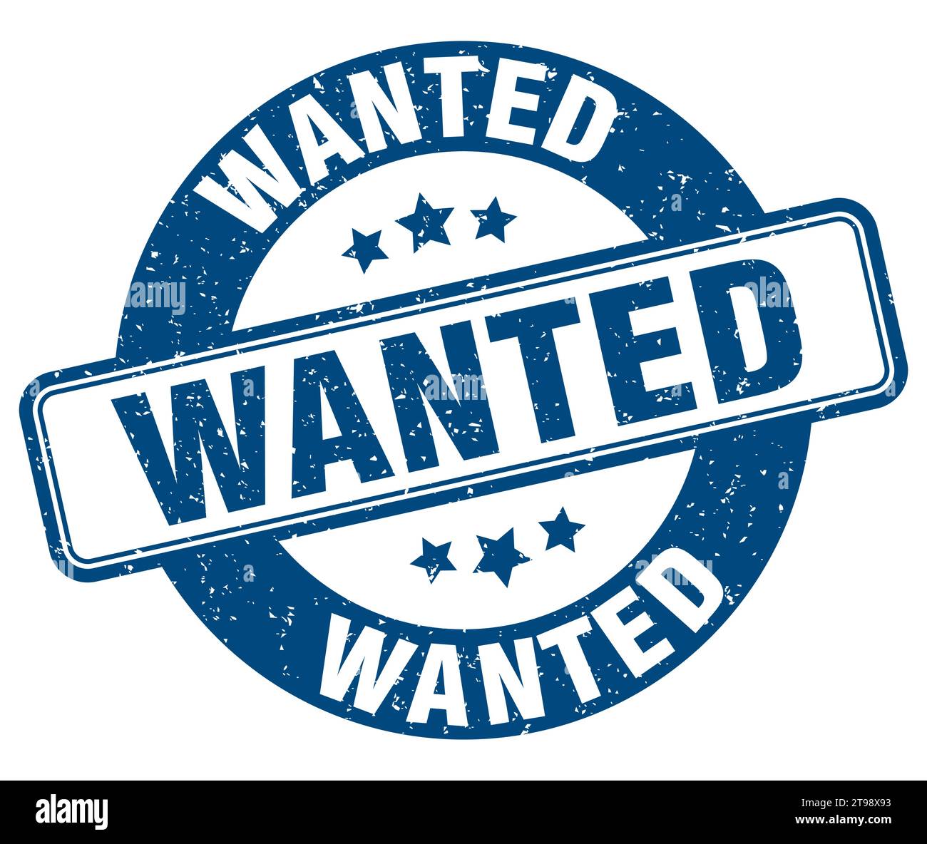 wanted stamp. wanted sign. round grunge label Stock Vector Image & Art ...