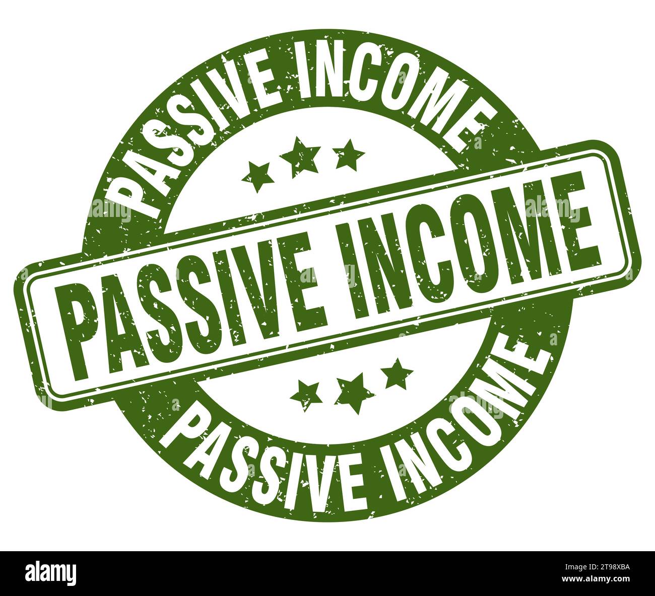 passive income stamp. passive income sign. round grunge label Stock ...
