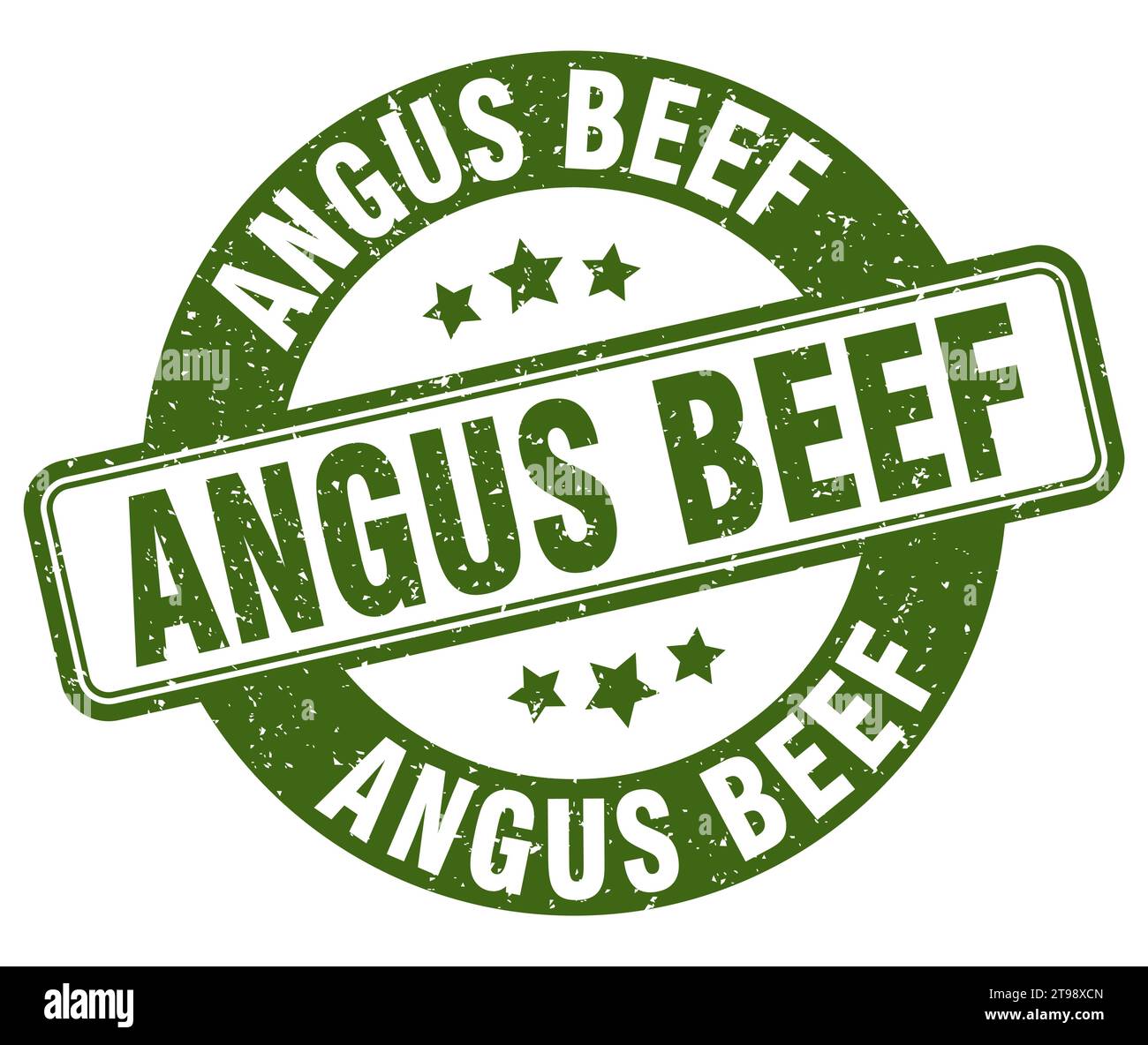 angus beef stamp. angus beef sign. round grunge label Stock Vector ...