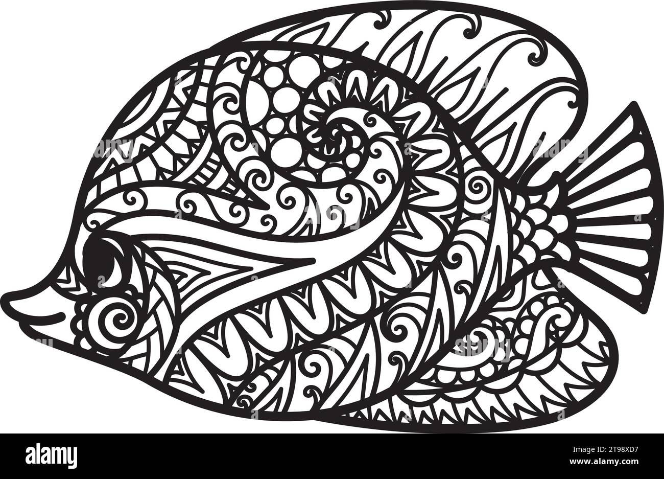 Boho fish isolated. Vector illustration Stock Vector Image & Art - Alamy