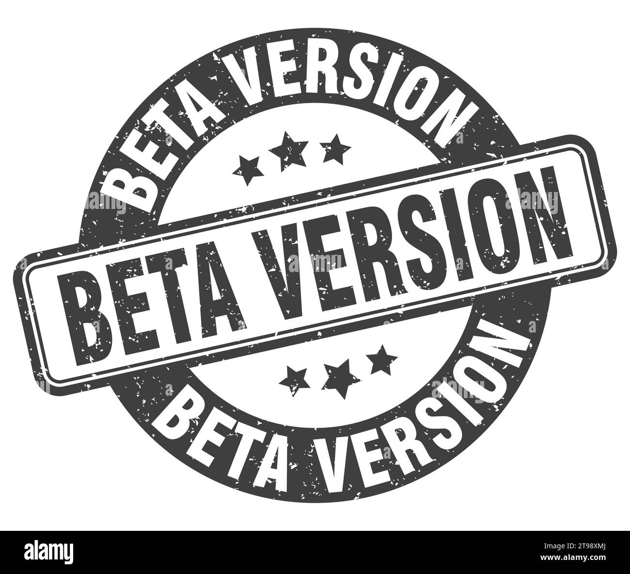beta version stamp. beta version sign. round grunge label Stock Vector ...