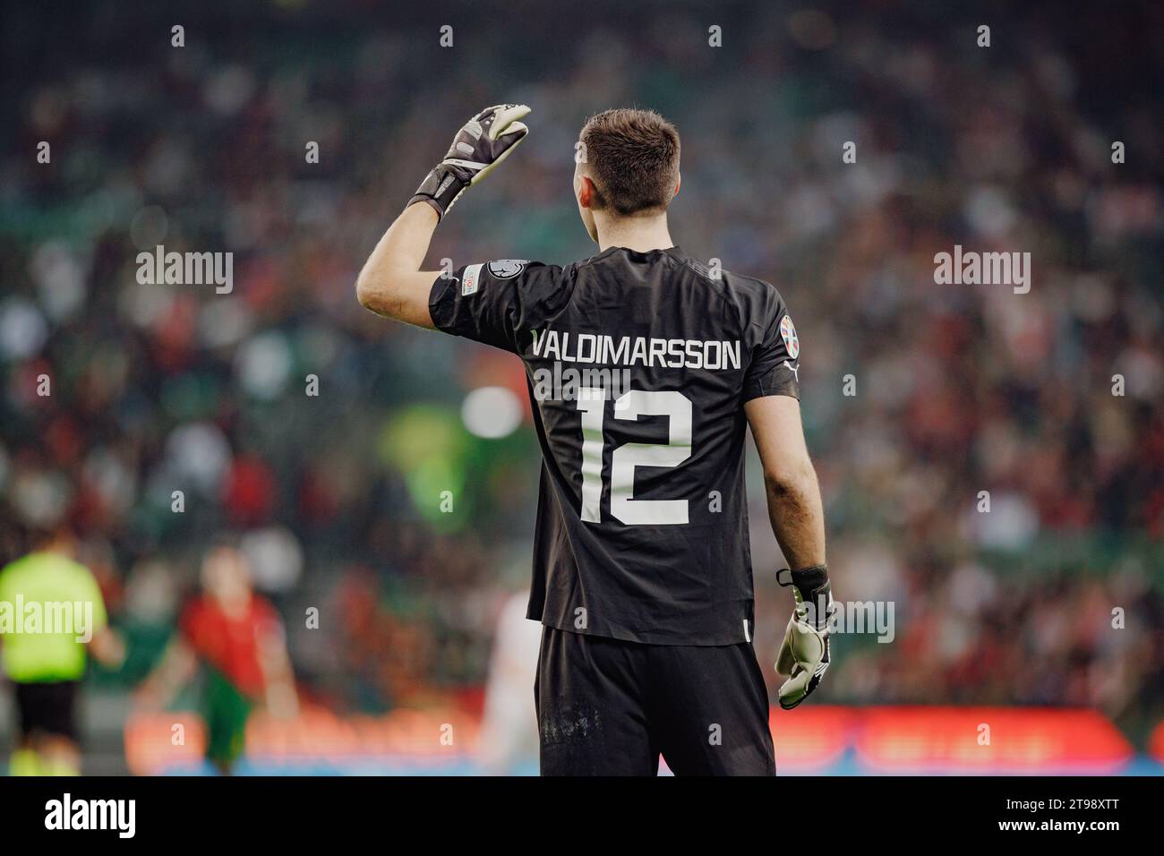 Hakon Valdimarsson during UEFA Euro 2024 qualifying game between ...