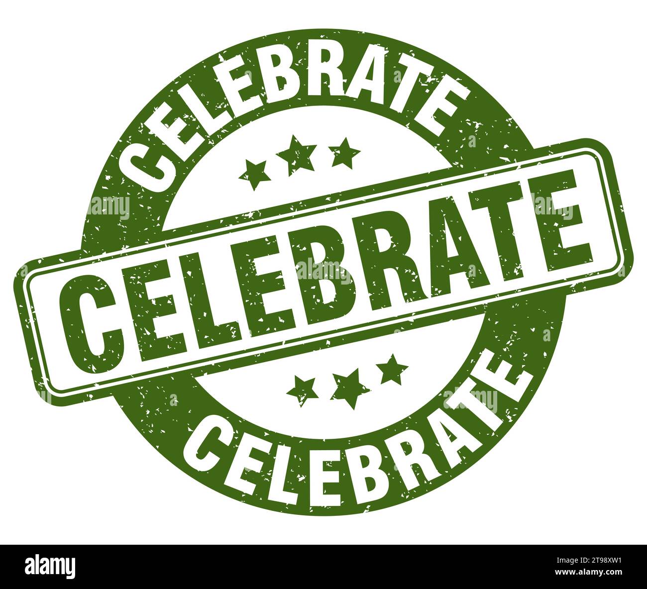 celebrate stamp. celebrate sign. round grunge label Stock Vector Image ...