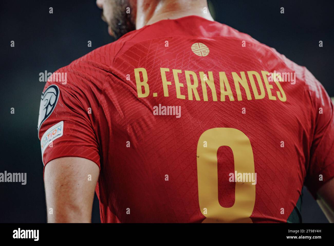 Bruno Fernandes during UEFA Euro 2024 qualifying game between national ...