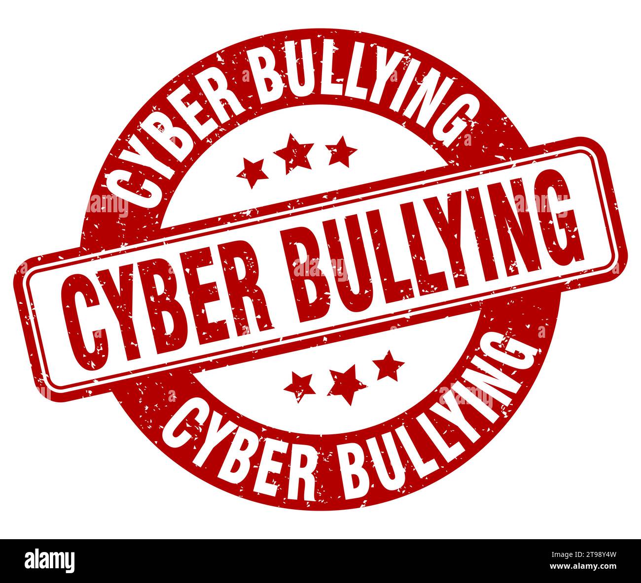 cyber bullying stamp. cyber bullying sign. round grunge label Stock ...