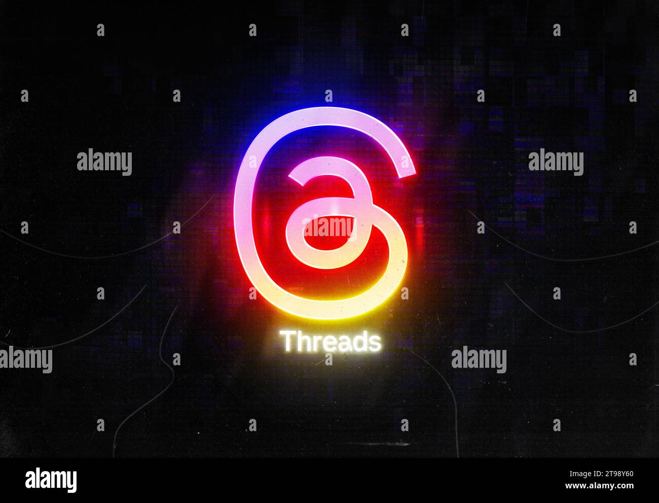 threads, threads background - scoial media art Stock Photo - Alamy