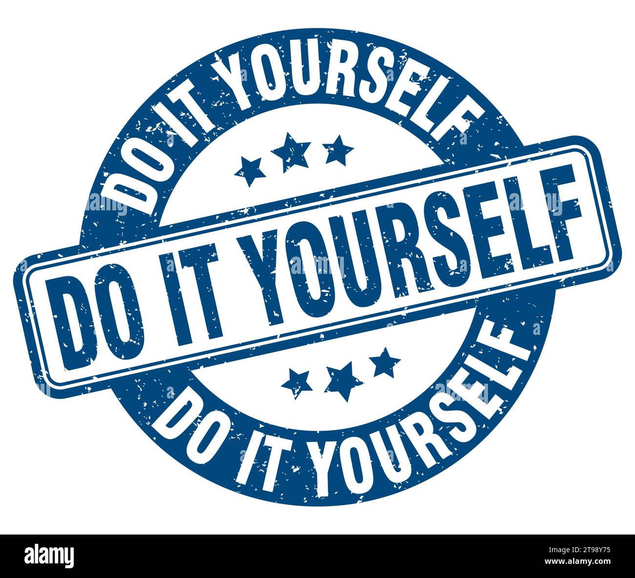 do it yourself stamp. do it yourself sign. round grunge label Stock ...