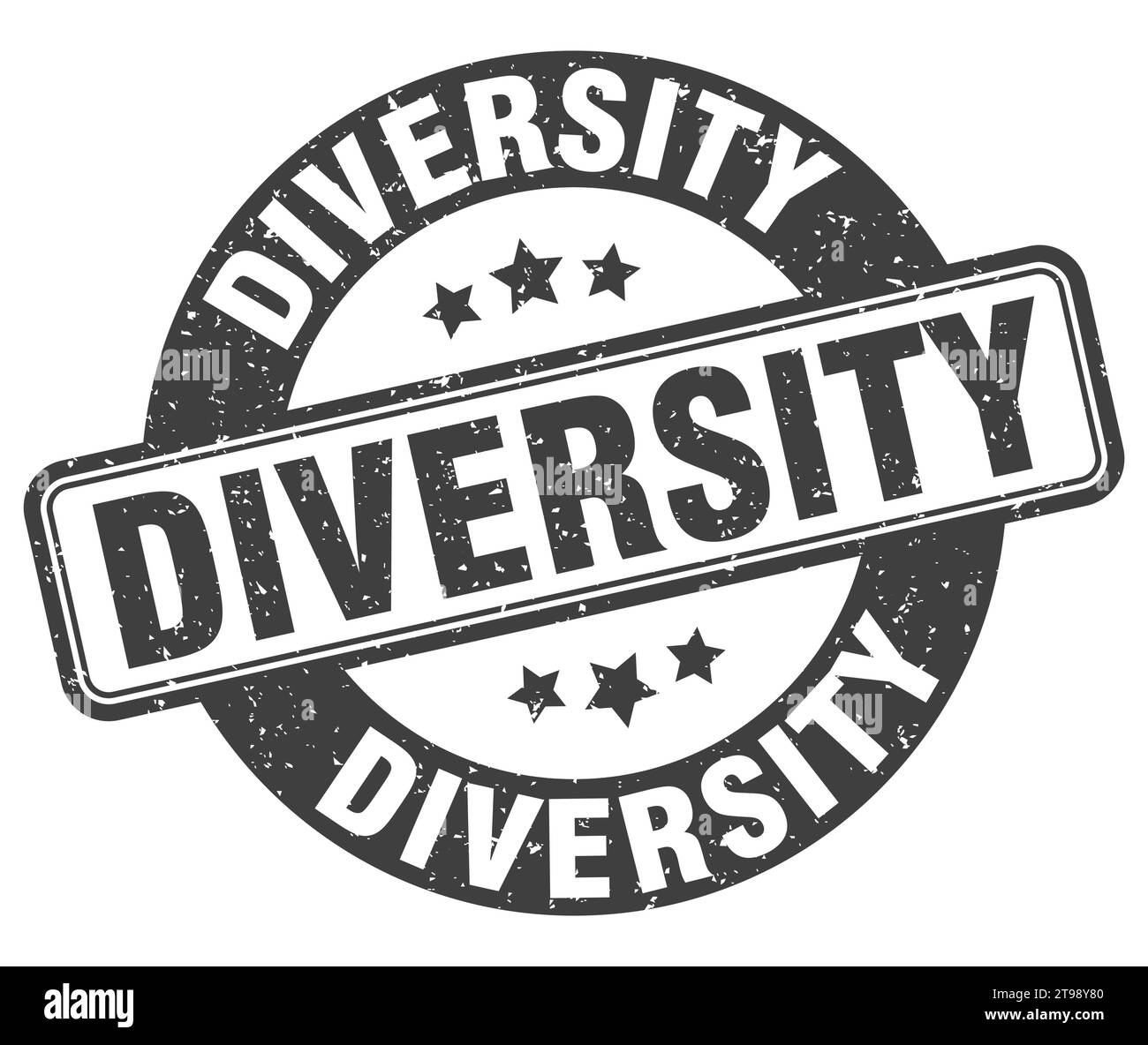 diversity stamp. diversity sign. round grunge label Stock Vector Image ...