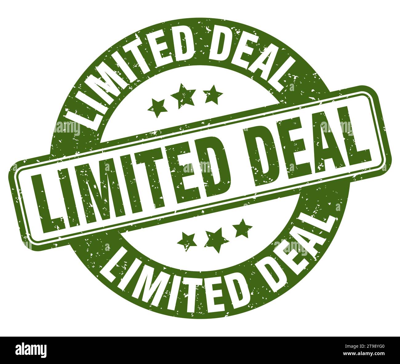 limited deal stamp. limited deal sign. round grunge label Stock Vector ...