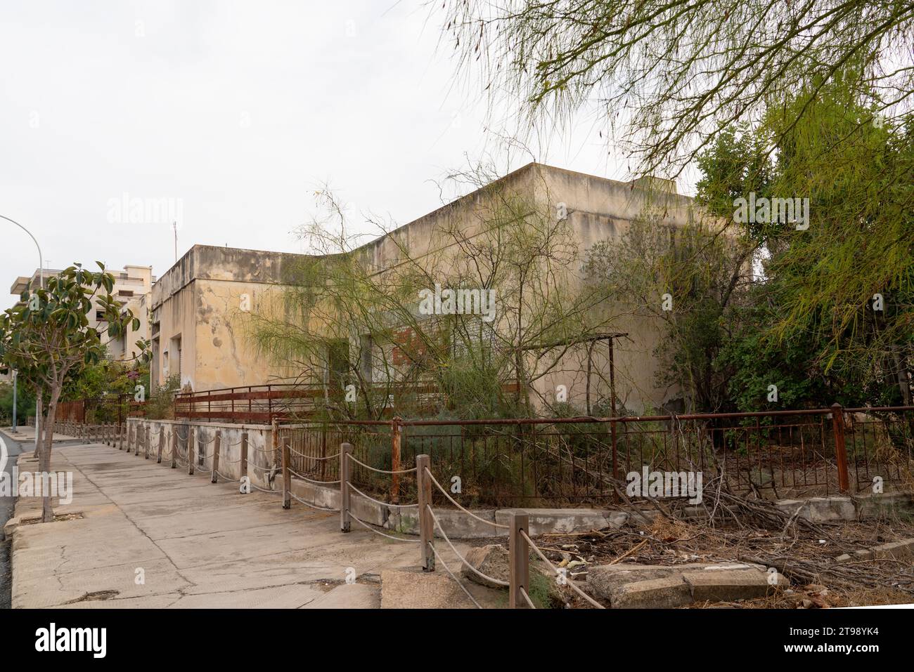 Buildings in the abandoned city Varosha in Famagusta, North Cyprus. The ...