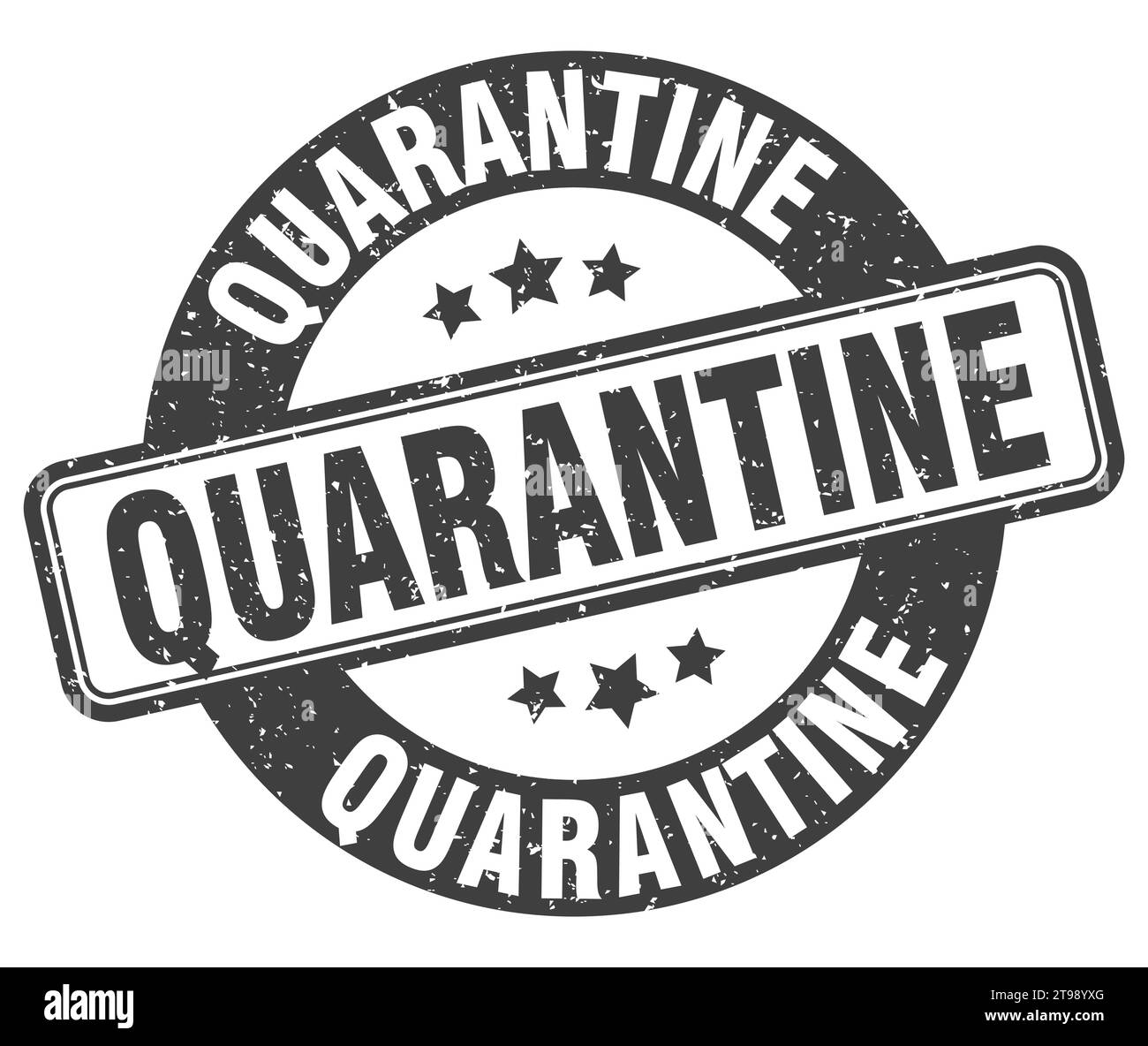 quarantine stamp. quarantine sign. round grunge label Stock Vector ...