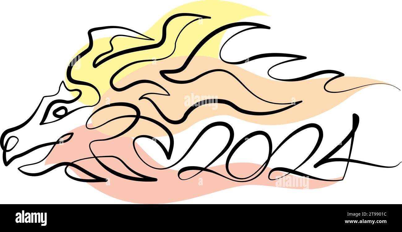 Symbol year drawn one hi-res stock photography and images - Alamy